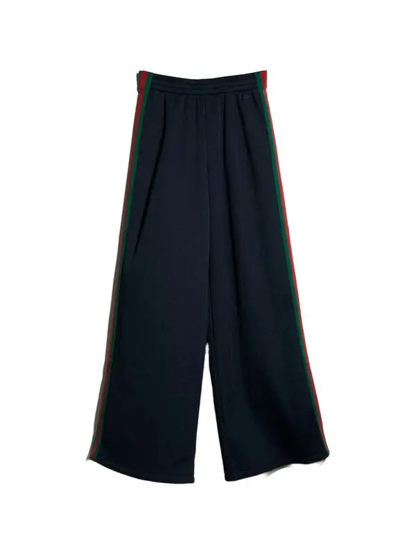 Gucci Cotton Blend Wide-leg Trousers