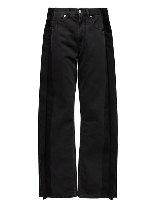 MAISON MARGIELA Paneled Wide-leg Jeans