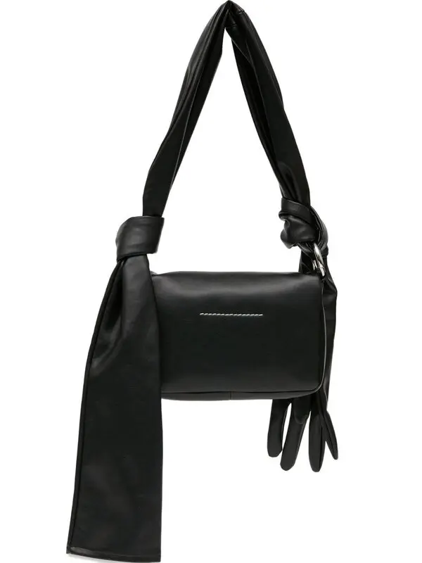 MAISON MARGIELA Glove Leather Shoulder Bag - Black