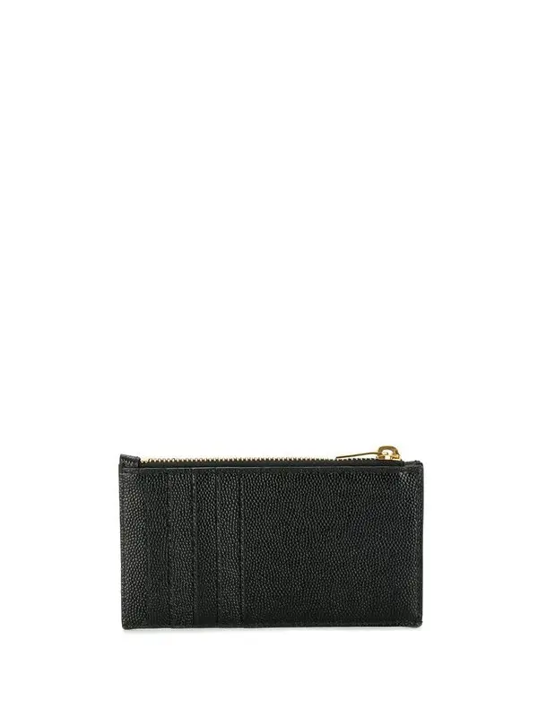 Saint Laurent Cassandre Leather Zipped Card Case