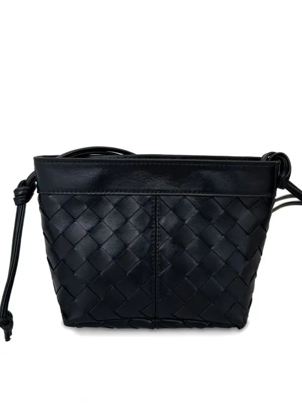 Bottega Veneta Woven Leather Pouch - Black