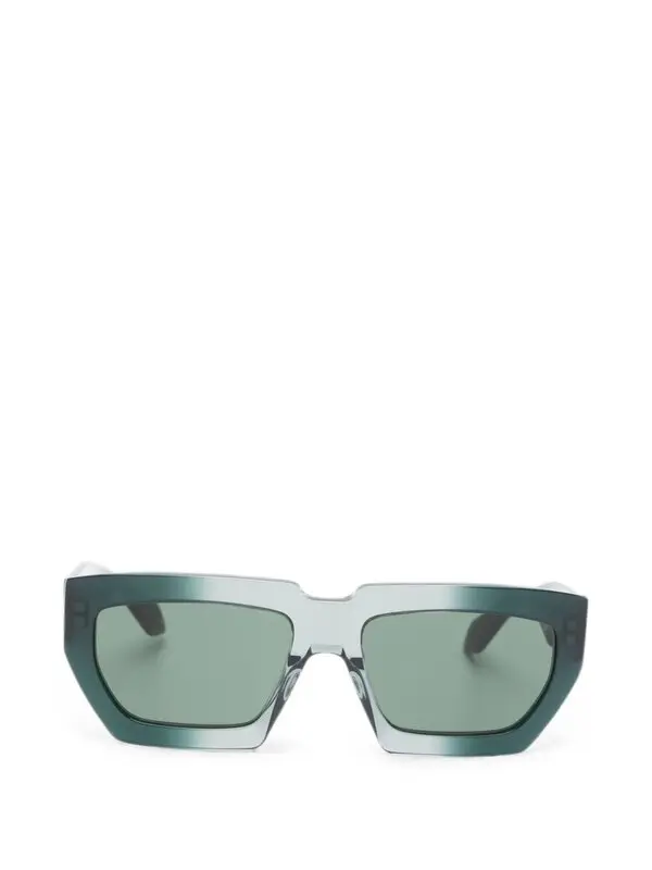 Alaïa Rectangle Frame Sunglasses - Green