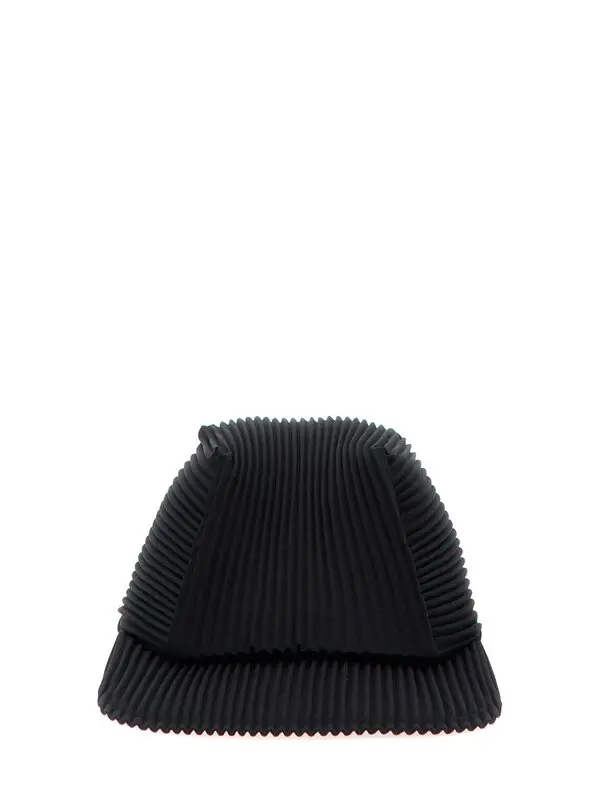 Issey Miyake Pleated Baseball Cap - Black
