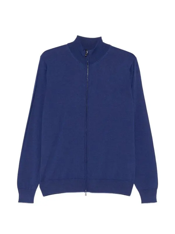 FILIPPO DE LAURENTIIS Full Zip Stand Collar Sweatshirt