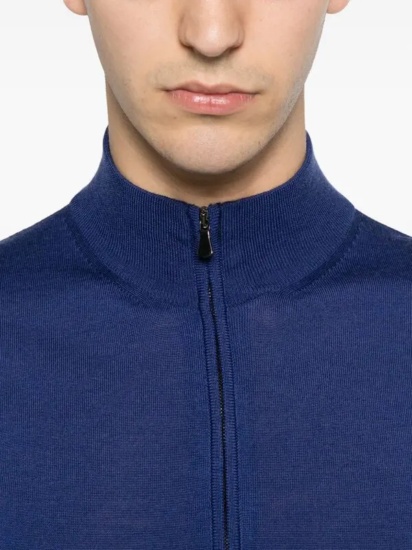 FILIPPO DE LAURENTIIS Full Zip Stand Collar Sweatshirt