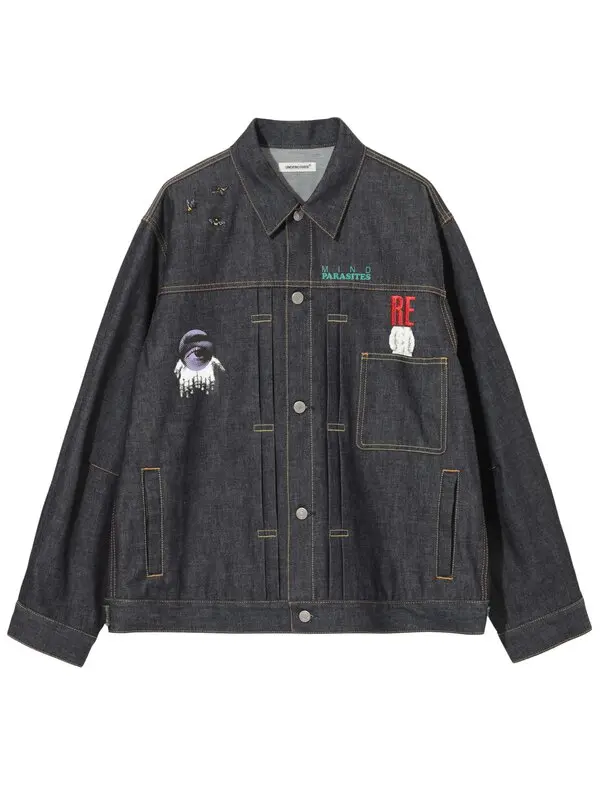 Undercover Denim Shirt With Embellishments