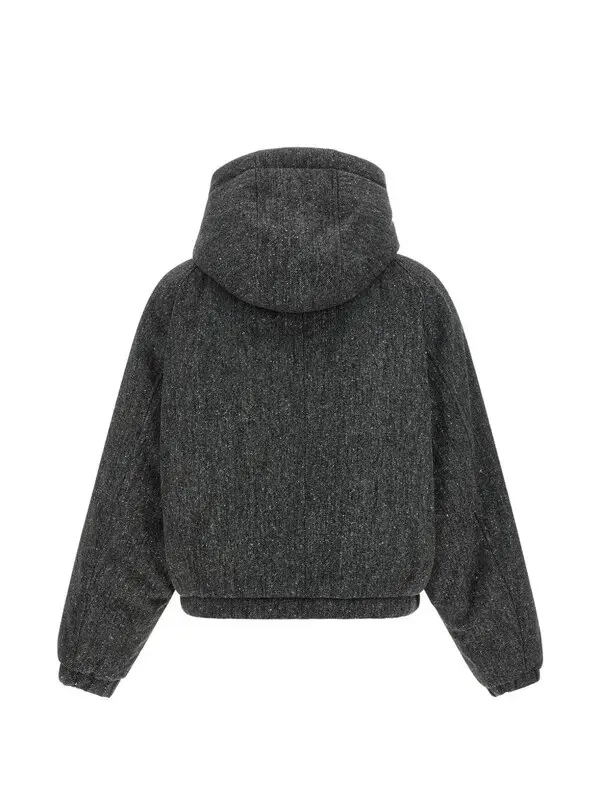 Brunello Cucinelli Wool Down Jacket - Grey