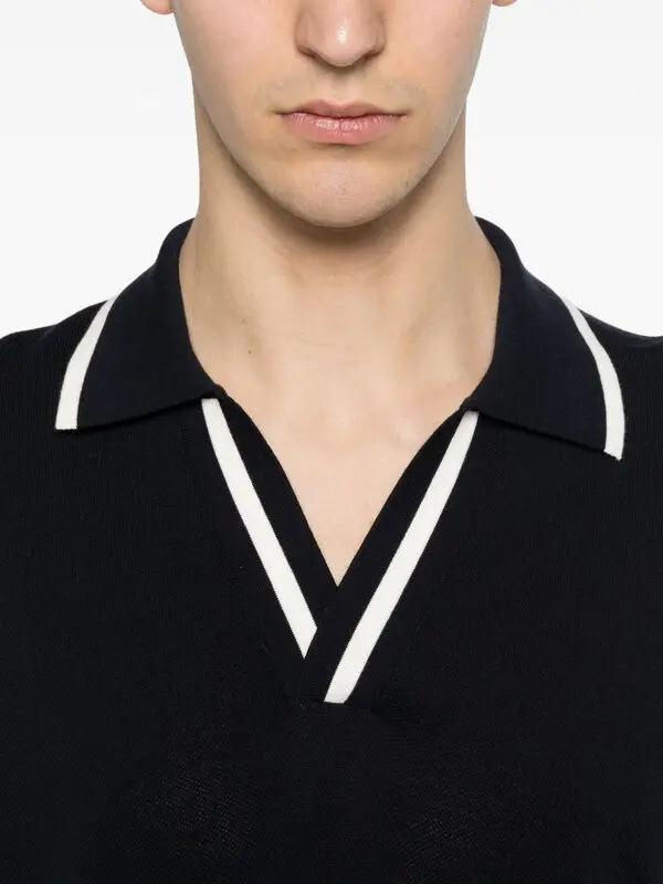 PAOLO PECORA V-neck Polo Shirt