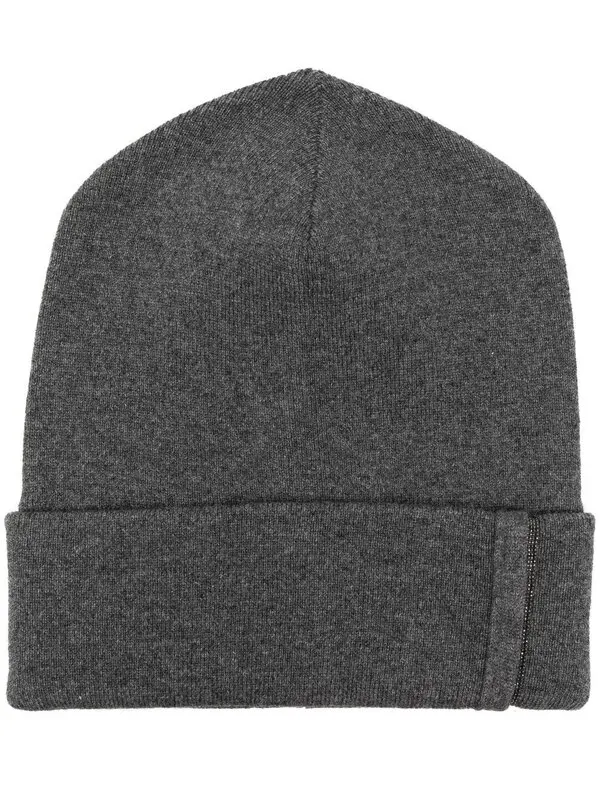 Brunello Cucinelli Cashmere Beanie - Grey