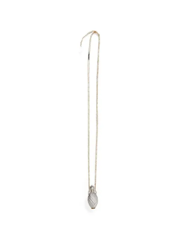 Chloé Two Tone Fluted Amphora Pendant Necklace - Gold