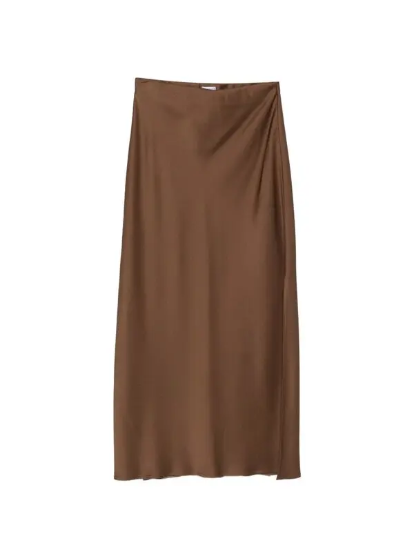 Brunello Cucinelli Long Skirt - Brown