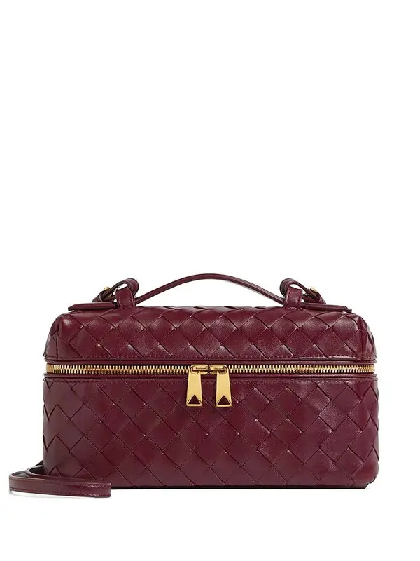 Bottega Veneta Bang Bang Leather Vanity Case - Red