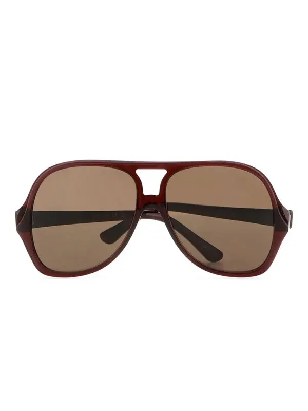 Chloé Salomé Oversized Square Frame Sunglasses - Brown