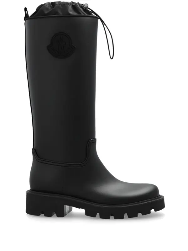 Moncler Kickstream High Rain Boots - Black