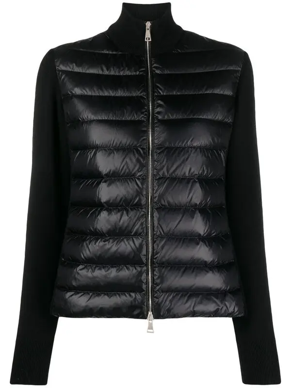 Moncler Wool And Nylon Padded Cardigan