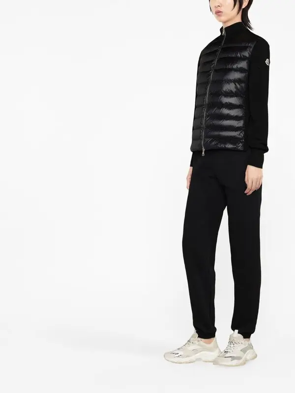 Moncler Wool And Nylon Padded Cardigan