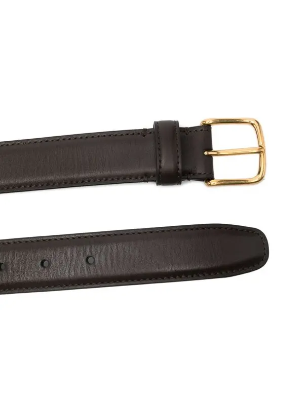 THE ROW Classic Leather Belt - Brown