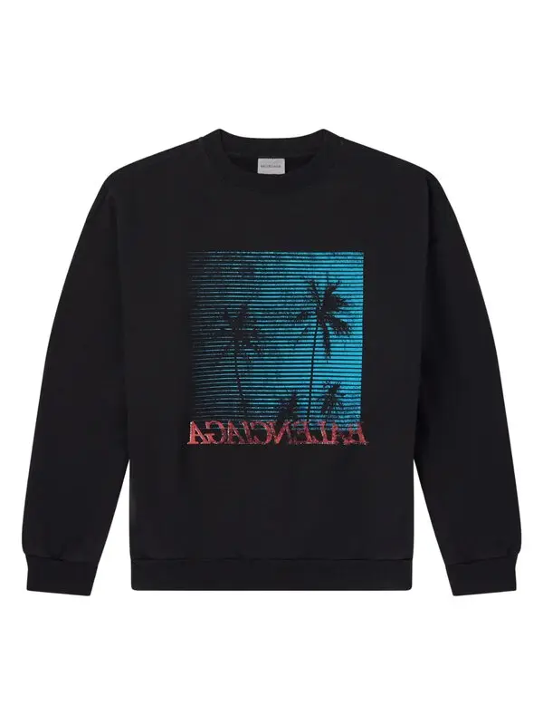 Balenciaga Printed Crewneck Sweatshirt