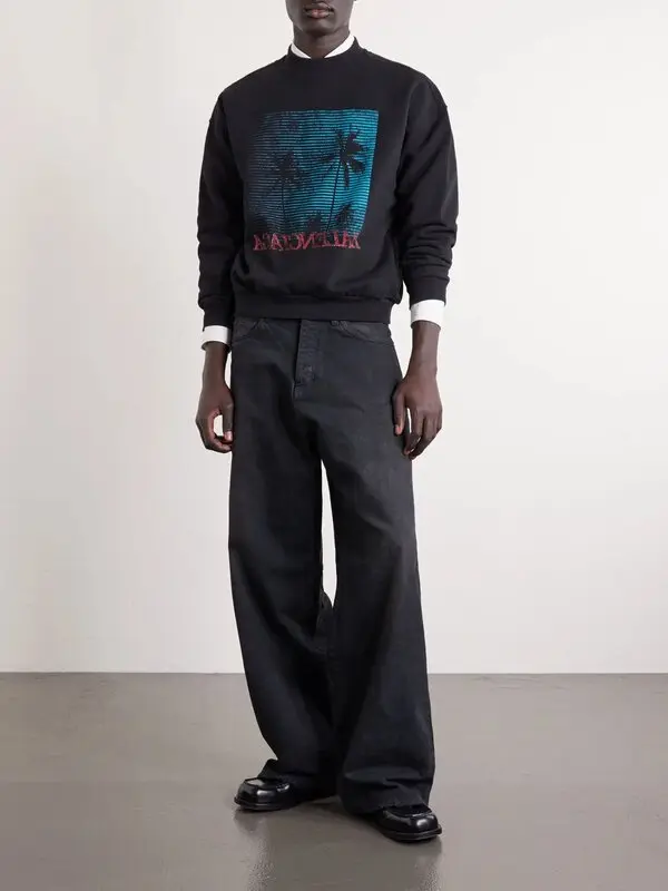 Balenciaga Printed Crewneck Sweatshirt