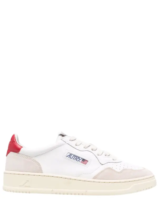 AUTRY Medalist Lace Up Sneakers - Red