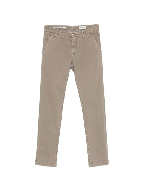 Jacob Cohen Slim Fit Cotton Trousers - Grey