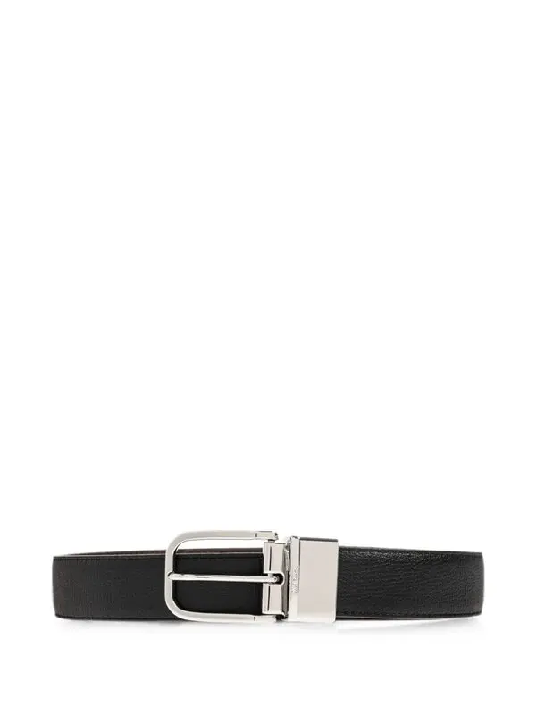 Paul Smith Leather Reversible Belt - Black