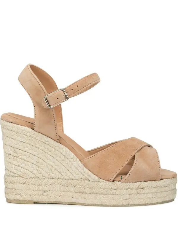 CastaÑer Blaudell Suede Platform Espadrilles - Brown