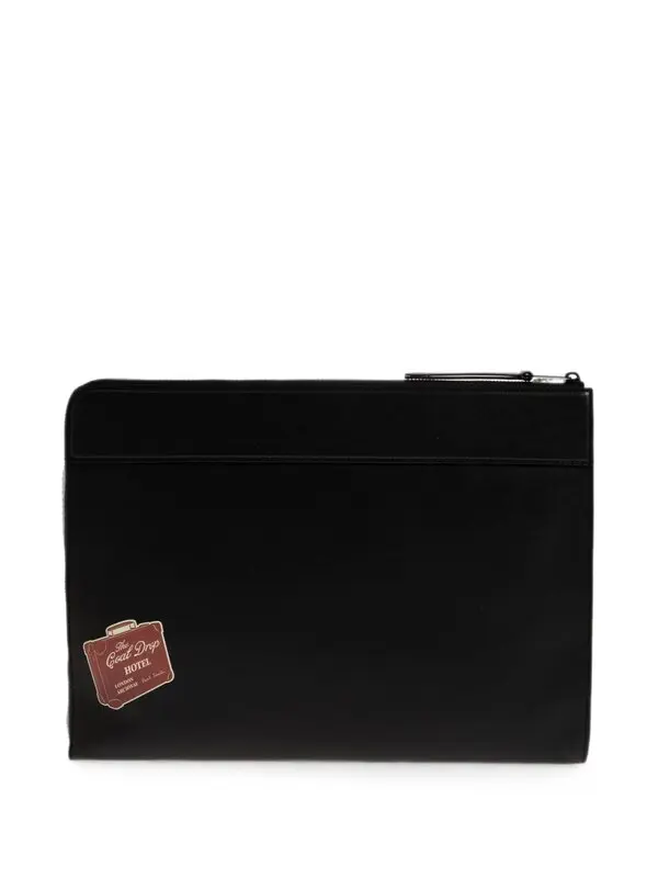 Paul Smith Leather Document Case With Hotel Patches