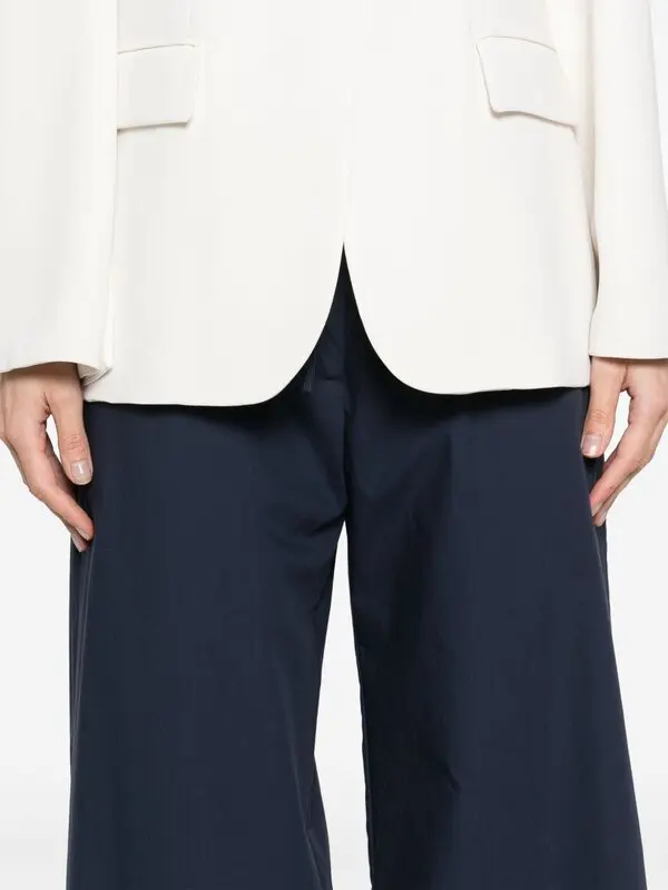 PAROSH Cotton Wide-leg Trousers