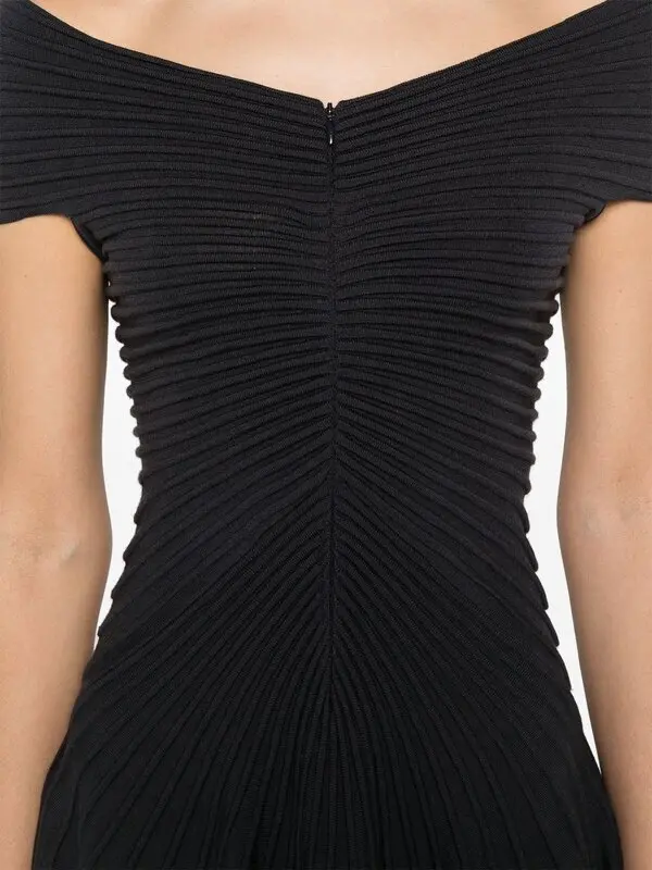 Alaïa Ribbed Wool Mini Dress