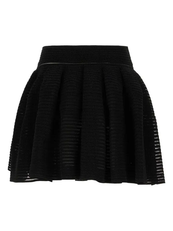 Alaïa Mini Skirt With Horizontal Stripes