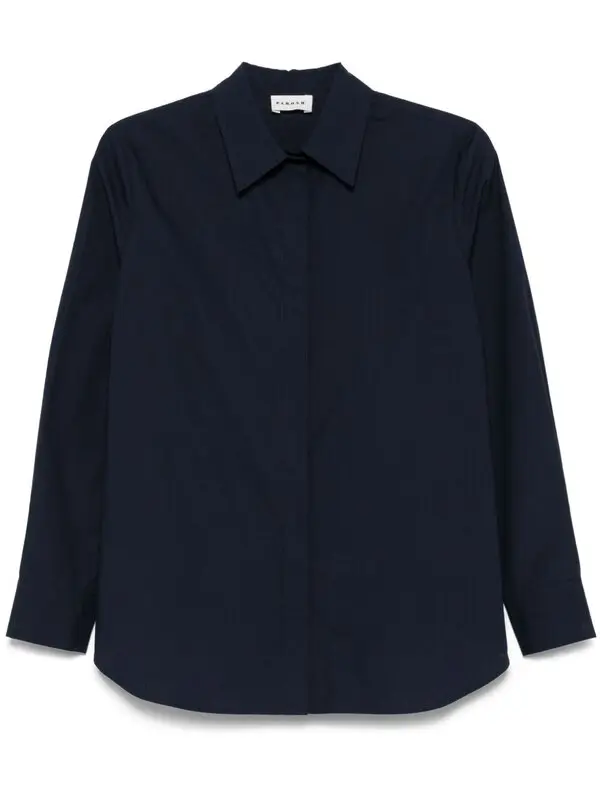 PAROSH Cotton Shirt With Classic Collar And Buttoned Cuffs