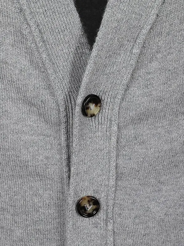 Bottega Veneta Cashmere Blend Cardigan - Grey