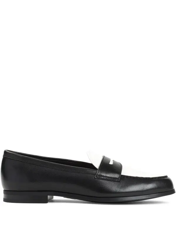 Church's Two-tone Leather Loafers With Stacked Heel