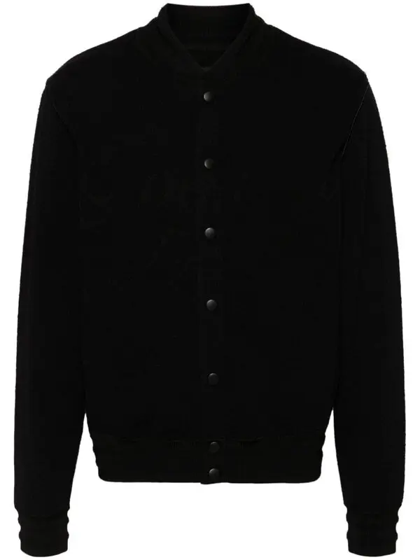 Givenchy Cotton Blend Knit Bomber Jacket