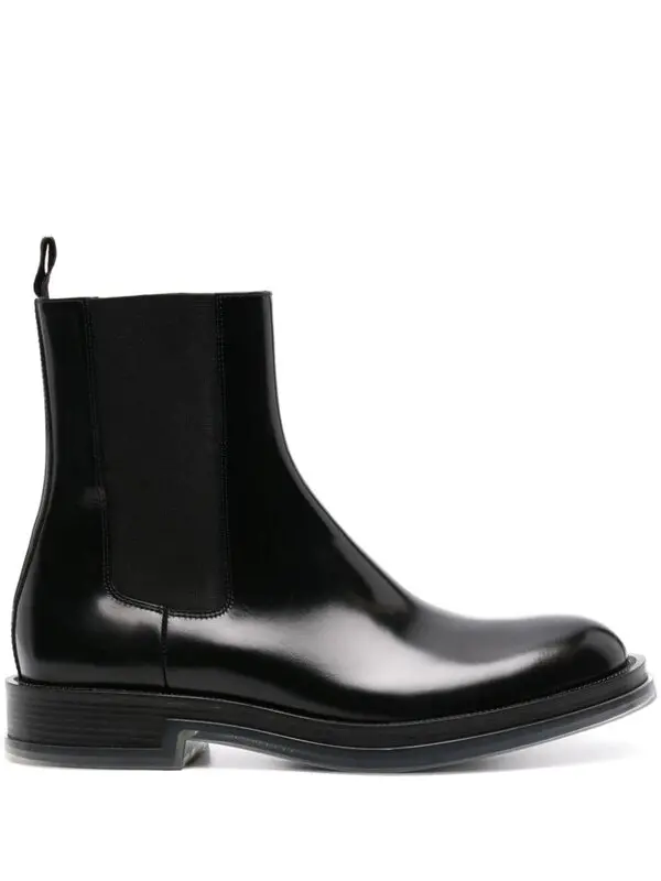 Alexander McQueen Logo Pull-tab Chelsea Boots