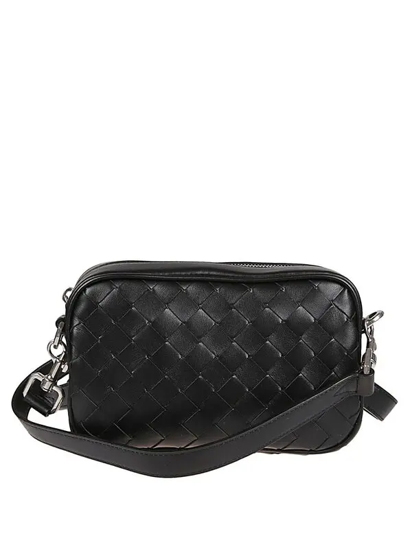 Bottega Veneta Mini Intrecciato Leather Crossbody Bag
