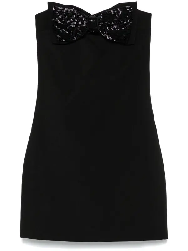 SELF-PORTRAIT Bow Detail Mini Dress