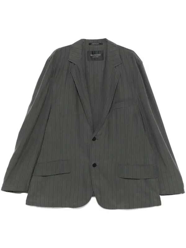 Balenciaga Classic Pinstripe Tailored Jacket
