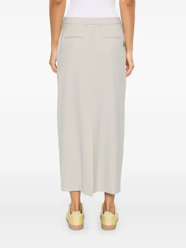 Officine Générale Virgin Wool Cotton Midi Skirt