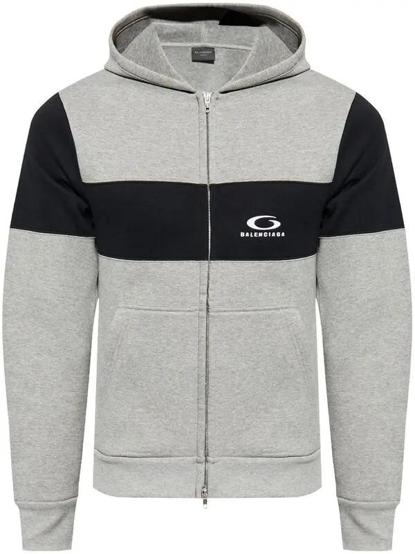 Balenciaga Full-zip Hooded Sweatshirt