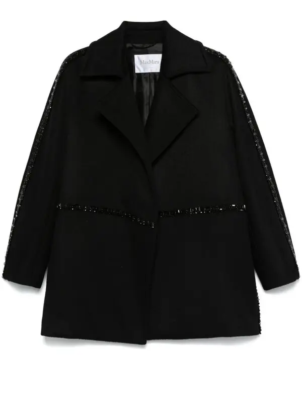 Max Mara Embellished Wool Coat