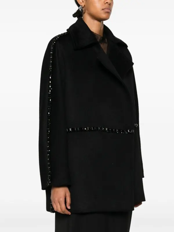 Max Mara Embellished Wool Coat