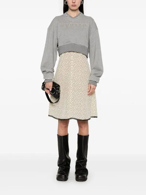 Alexander McQueen Logo Cropped Sweatshirt