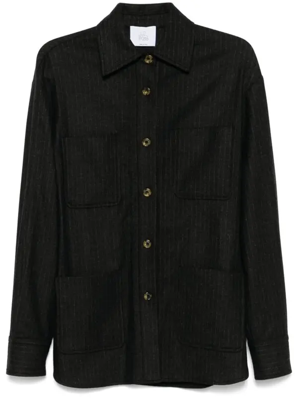 LE SULLY STUDIO Eva Pinstriped Oversized Shirt