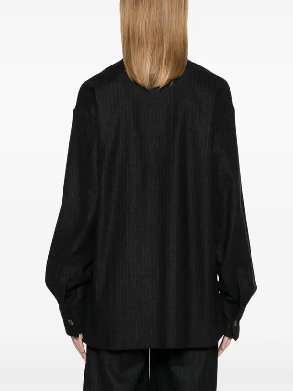 LE SULLY STUDIO Eva Pinstriped Oversized Shirt