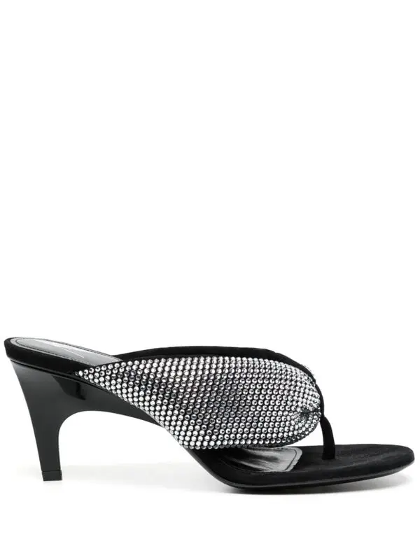 Attico Embellished Thong Sandals