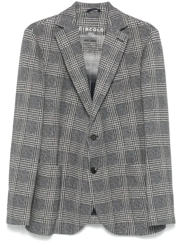 CIRCOLO 1901 Single-breasted Prince Of Wales Check Jacket