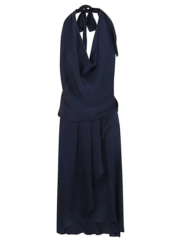NOUVELLE SILK95FIVE Worth Ave Silk Dress - Blue