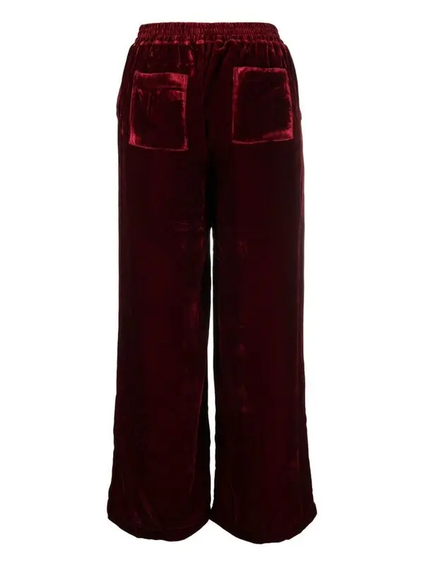GOLDHAWK Velvet Wide-leg Trousers